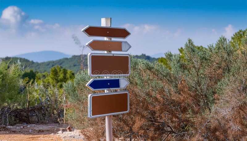 Various Signage and Directional Signs in an Area, Representing ...