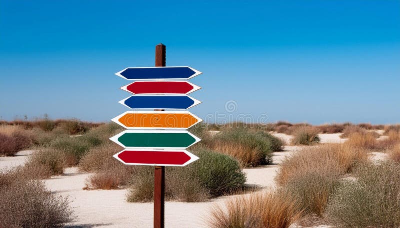 Various Signage and Directional Signs in an Area, Representing ...