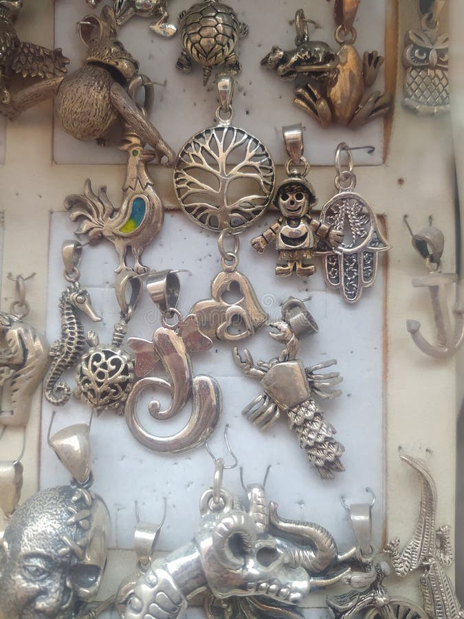 A Various Silver Objects Collection Stock Photo - Image of iron ...