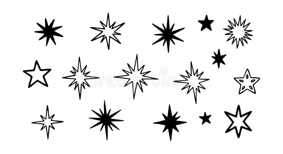 Simple Black Star Shapes Stock Illustrations – 13,279 Simple Black Star ...
