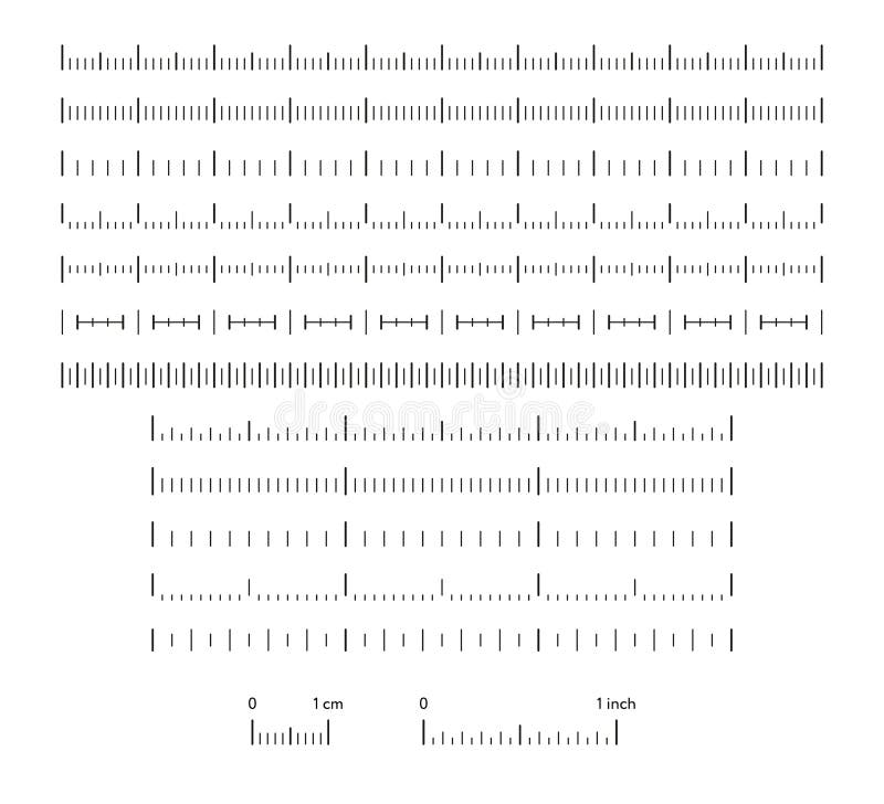 Various Size Indicators with Different Units Stock Vector ...