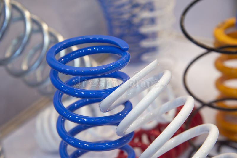 The Various Size Industrial Coil Spring Stock Photo - Image of group ...