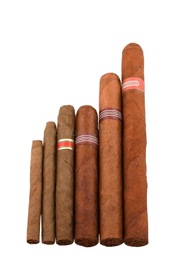 Various Sizes of Cuban Cigars Stock Image - Image of closeup, close ...