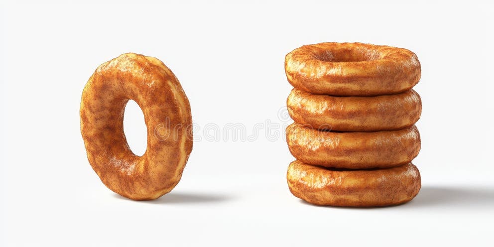 Various Sizes of Donuts Displayed Together on a Clean Background in ...