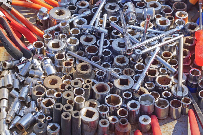 Socket hex tools stock image. Image of hexagonal, used - 194088539