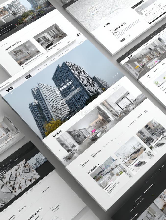 Modern Architectural Designs Displayed on Digital Platforms Showcasing ...