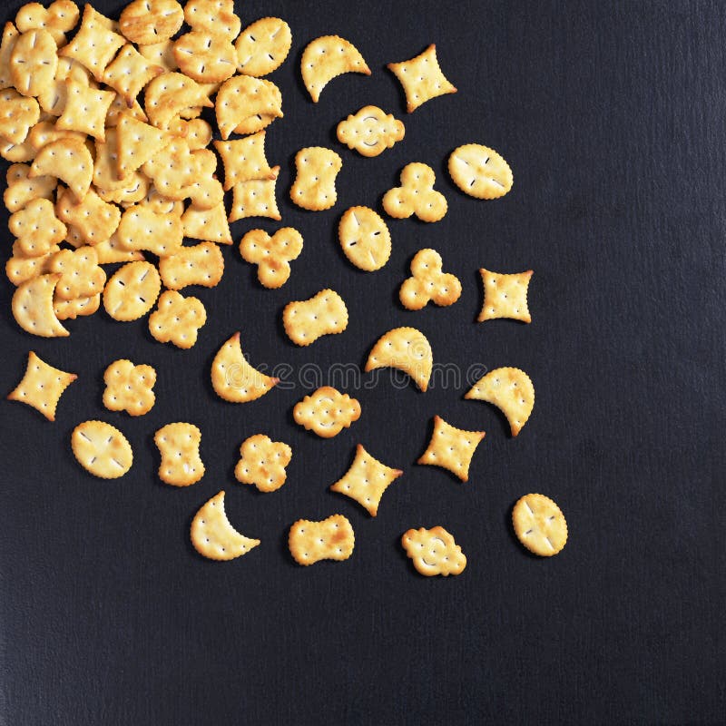 Various small crackers stock image. Image of cookie - 112507847
