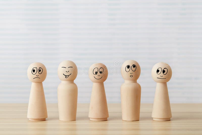 Various smiley faces stock image. Image of leading, cube - 182440629