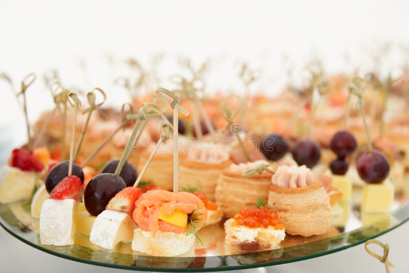 Various snacks on platter stock image. Image of arrangement - 33298815