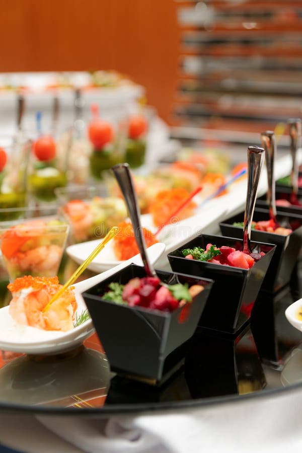 Various snacks on table stock image. Image of appetizer - 39677677