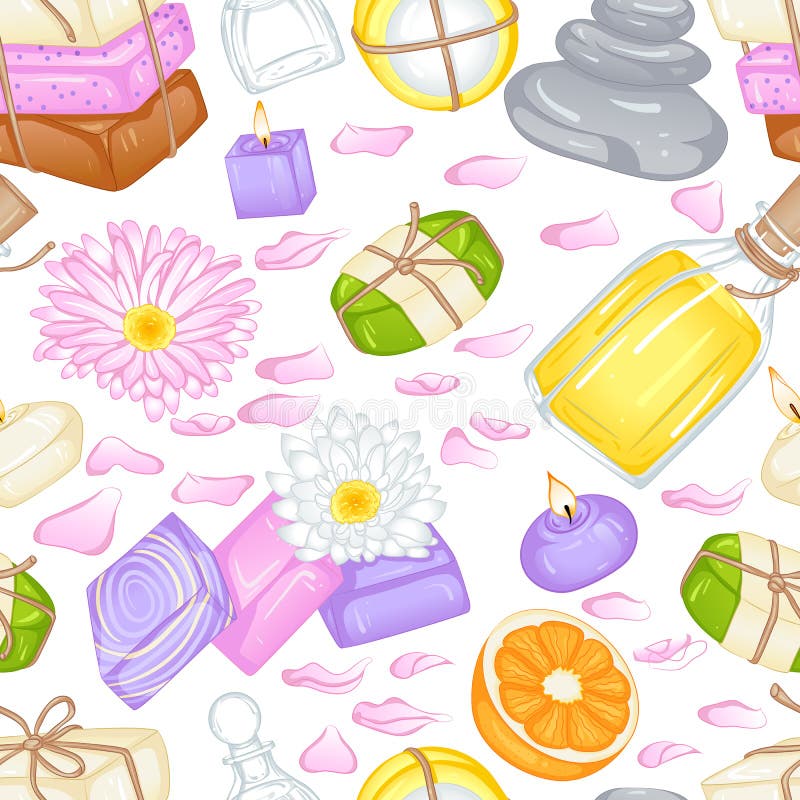 Various soap pattern stock illustration. Illustration of flower - 89662391