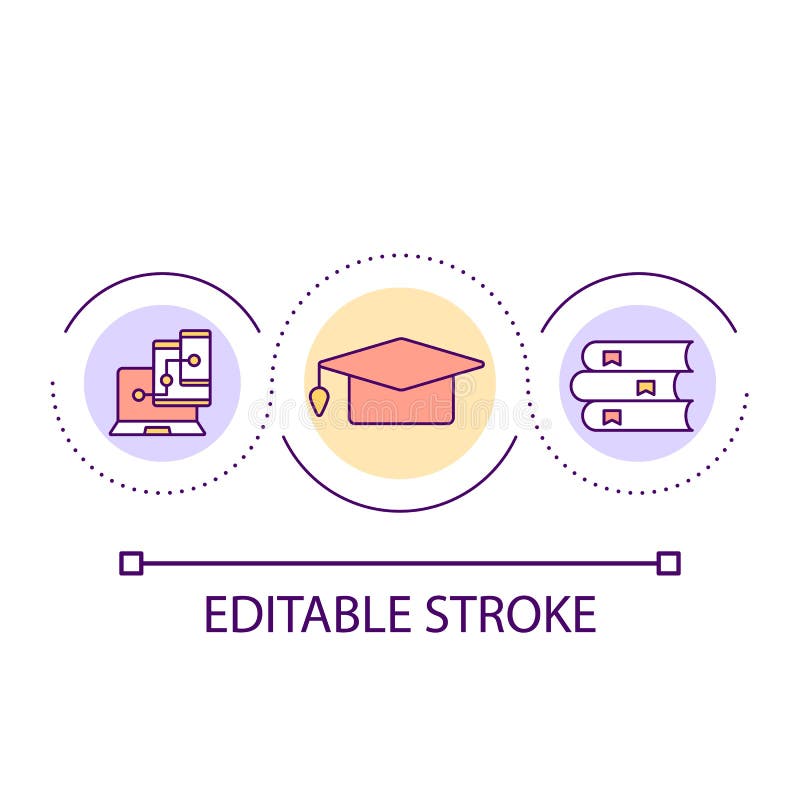 Various Sources of Knowledge Loop Concept Icon Stock Vector ...
