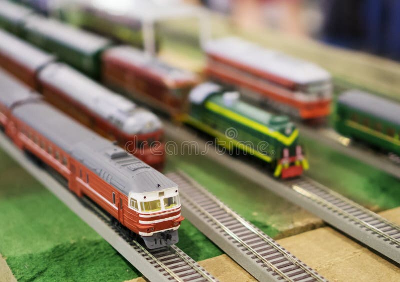 Various Soviet Train Models. Stock Image - Image of collecting ...