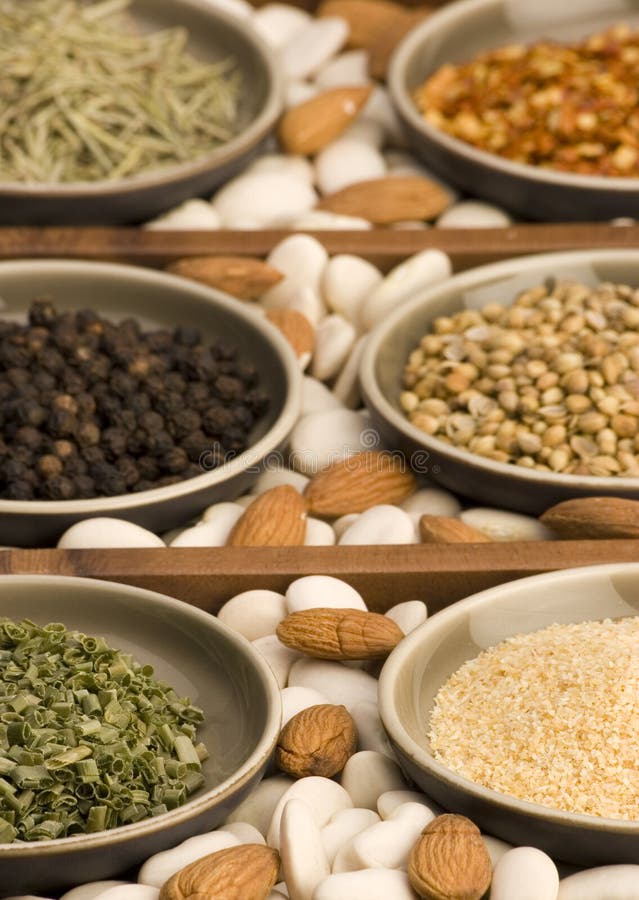 Variety of edible seeds stock image. Image of colours - 19758437