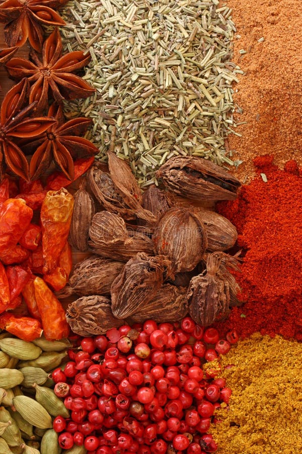 Various spices stock photo. Image of macro, herb, anise - 7479228