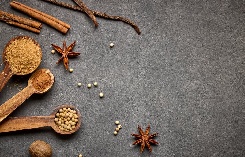 Various spices for baking stock image. Image of easter - 300476829