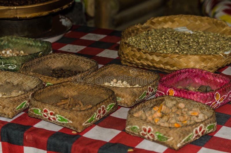 Spices of Indonesia for Traditional Food Stock Photo - Image of ...