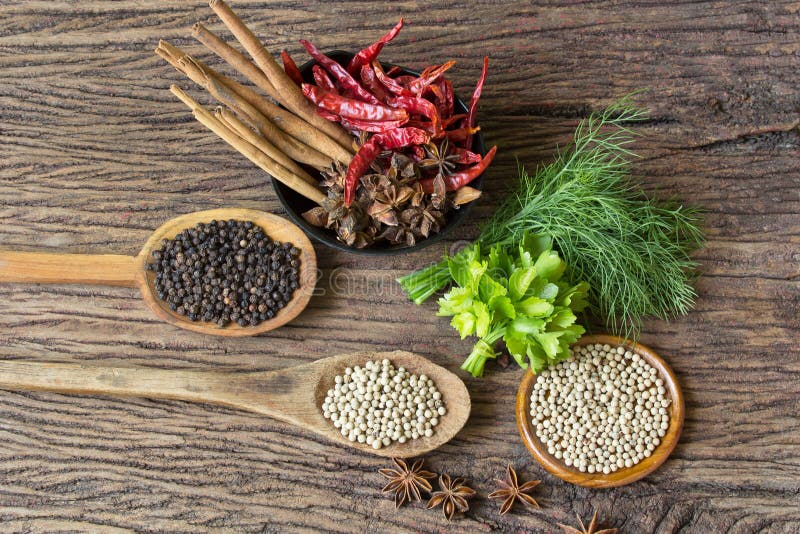 Various spices. stock photo. Image of asian, food, pepper - 67445116