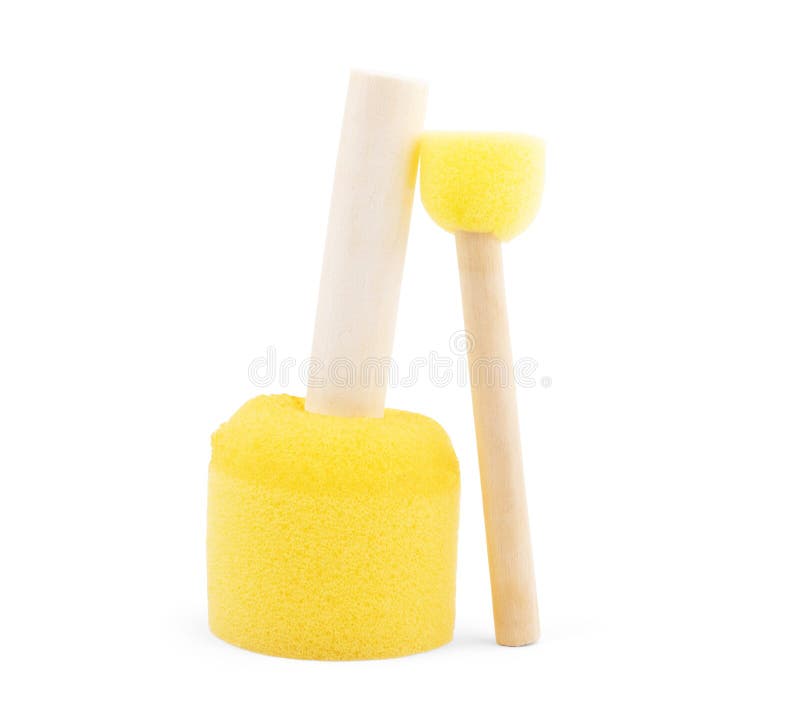 Various Sponges Isolated on the White Background Stock Image - Image of ...