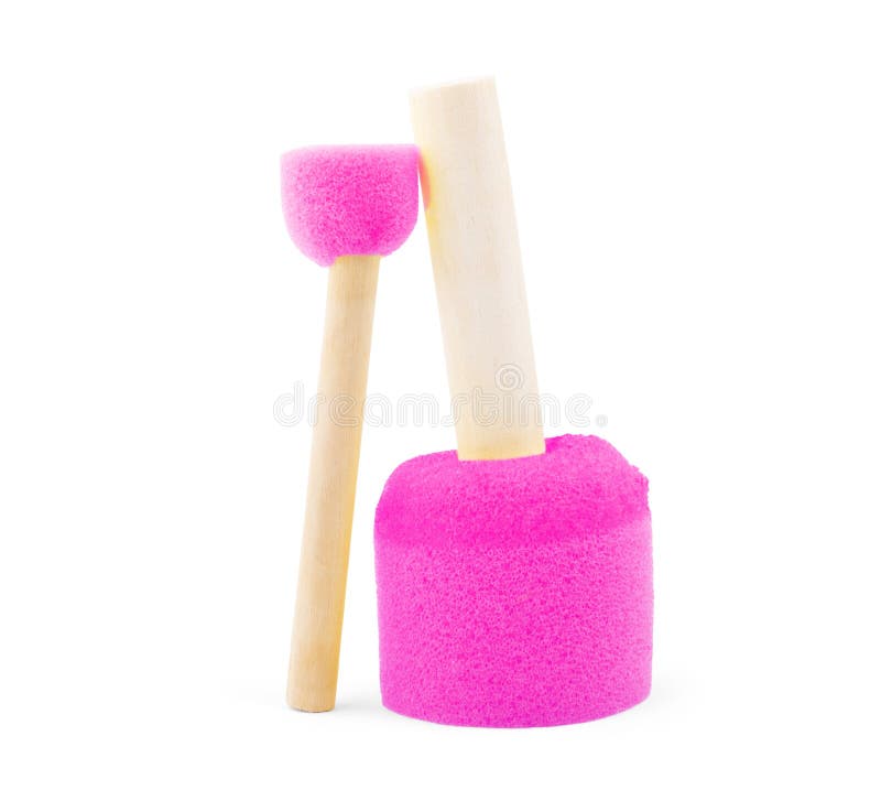 Various Sponges Isolated on the White Background Stock Image - Image of ...