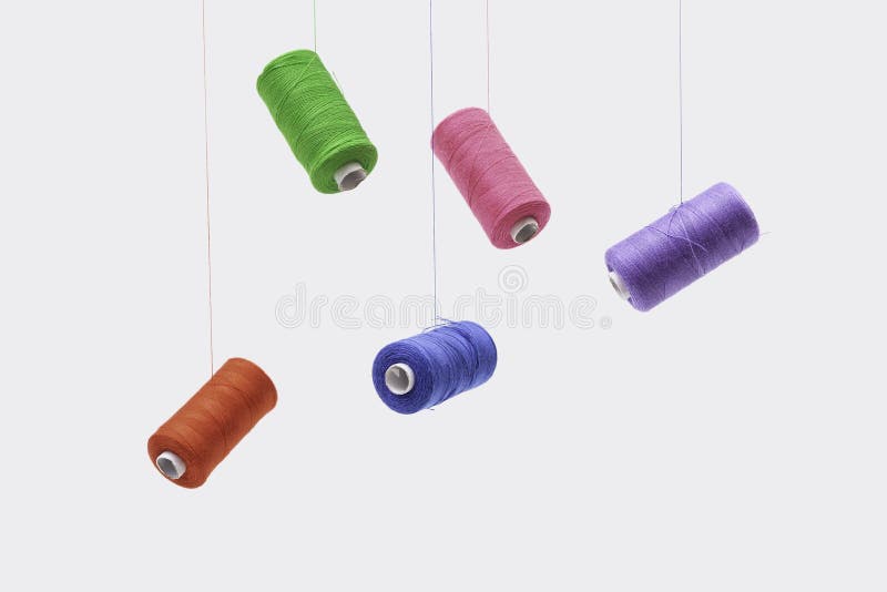 Spools of Cotton stock photo. Image of wooden, cotton - 71678244