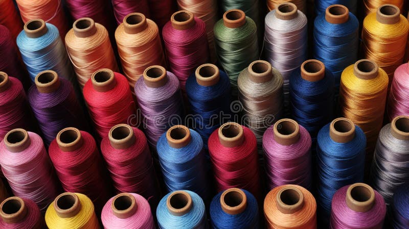 Various Spools Thread Different Colors Perfect Sewing Projects Stock ...