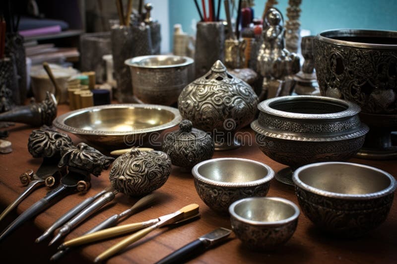 Artisanal Silversmith Stock Illustrations – 2 Artisanal Silversmith ...