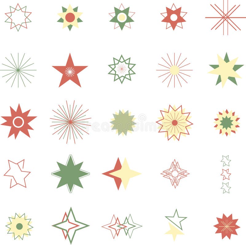 Various Stars To Add To Your Designs Stock Vector - Illustration of ...