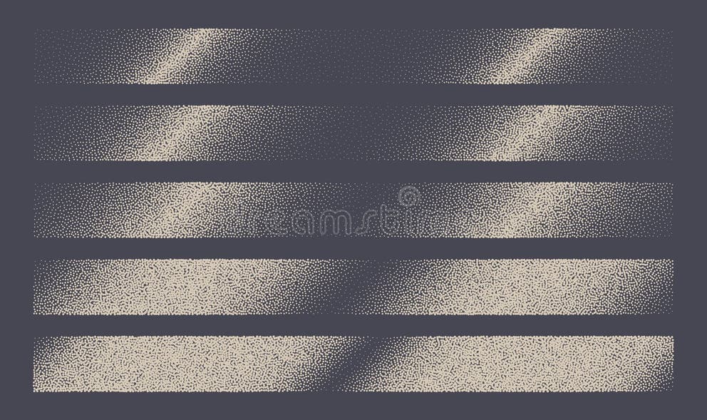 Various Stipple Diagonal Gradient Vector Design Elements Set Abstract ...