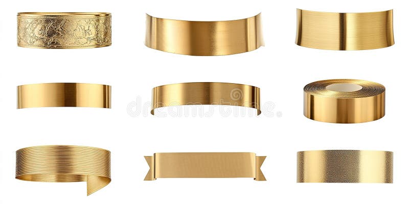Various Styles of Decorative Gold Ribbon Suitable for Crafts and Gift ...