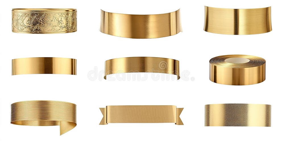 Various Styles of Decorative Gold Ribbon Suitable for Crafts and Gift ...
