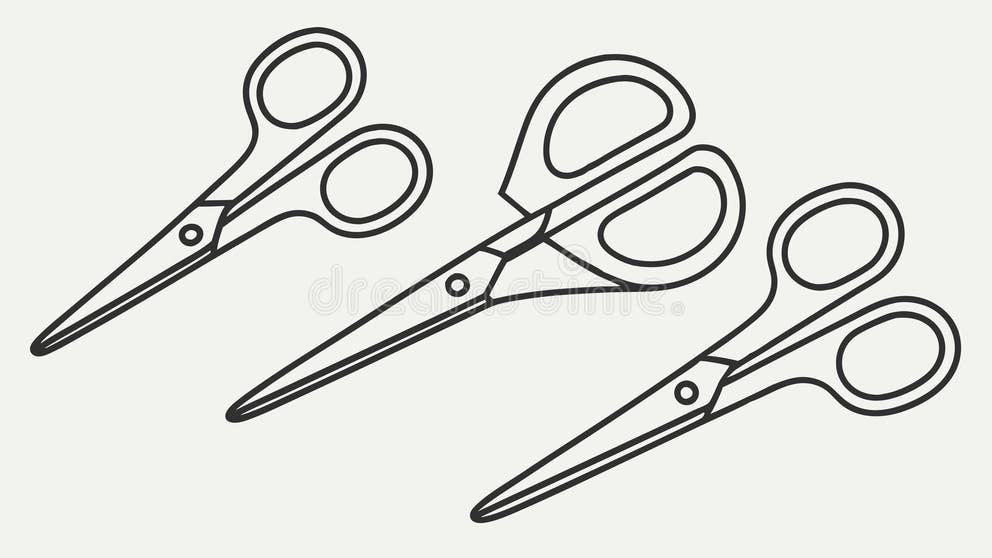 Various Styles of Sharp Scissors Tools, Vector Design Generative AI ...