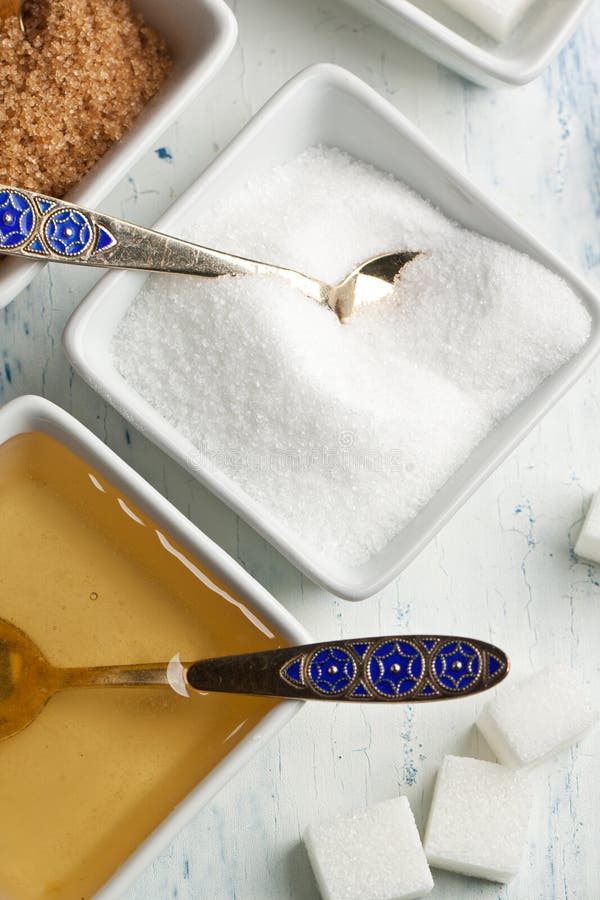 Various of sugar and honey stock image. Image of food - 22786339