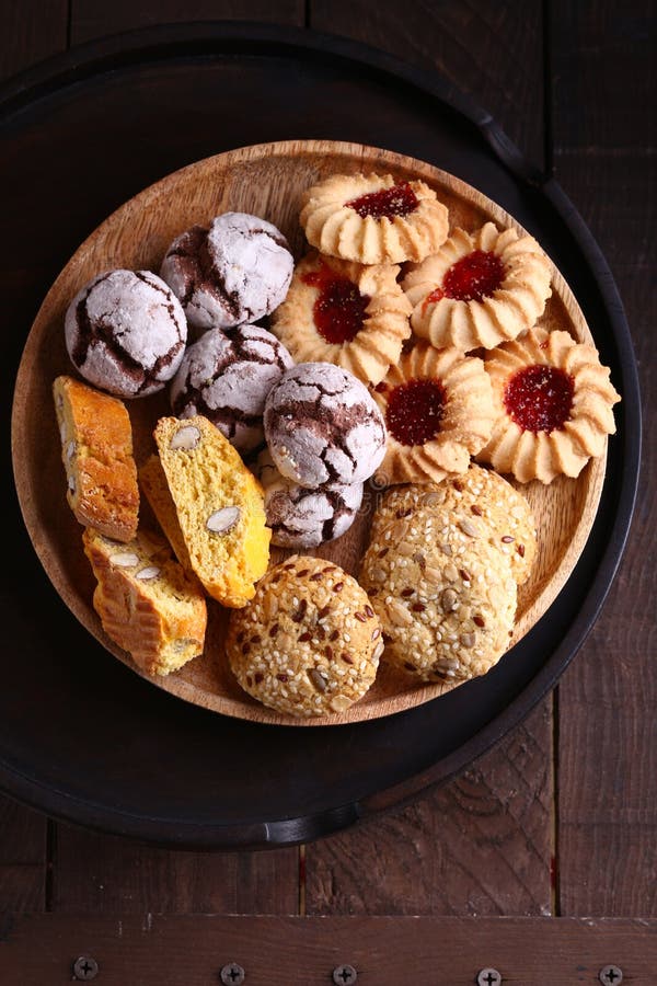 Various Sweet Pastries Cookies Stock Image - Image of snack, pastries ...