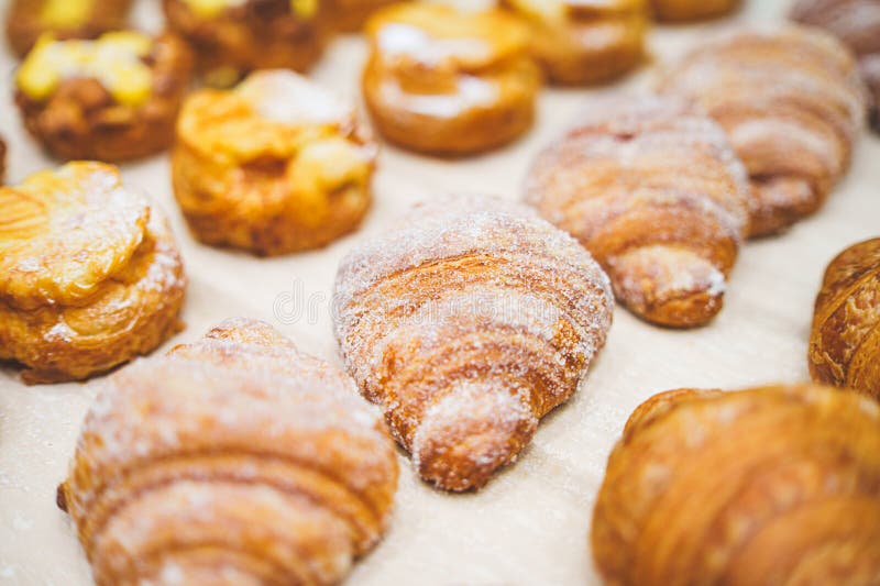 Various of Sweets and Desserts in the Bakery Stock Image - Image of ...