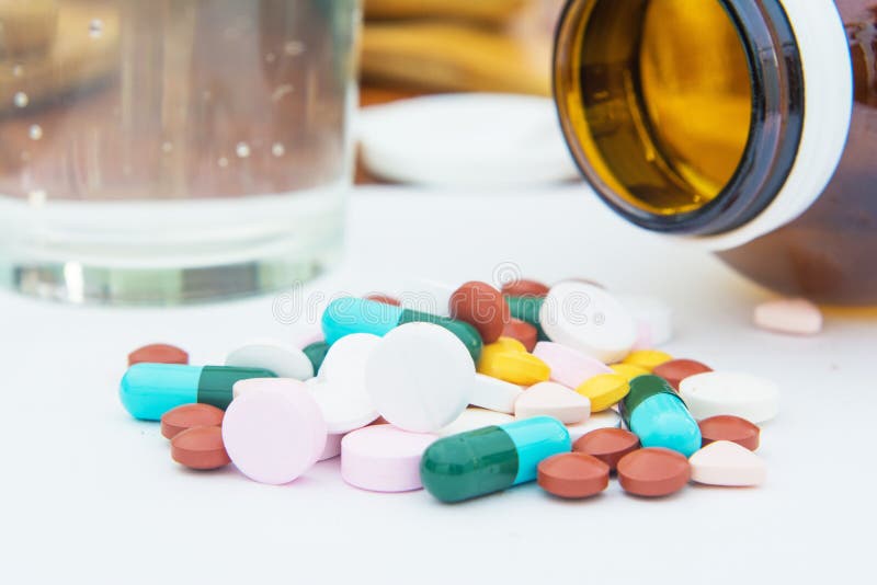 Various Tablets Pills for Different Therapy Stock Image - Image of ...