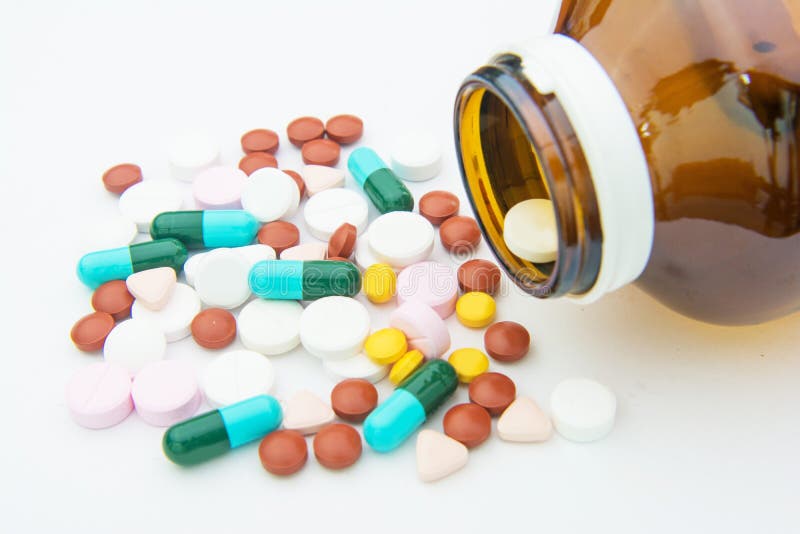 Various Tablets Pills for Different Therapy Stock Photo - Image of drug ...