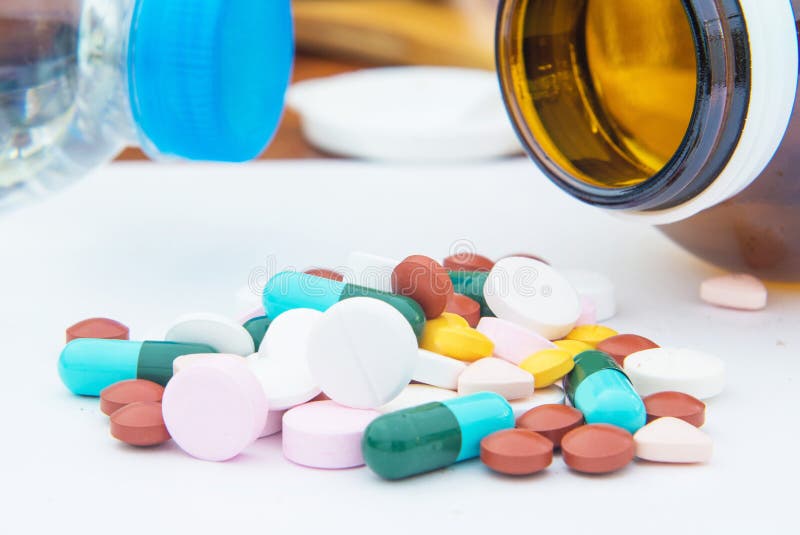 Various Tablets Pills for Different Therapy Stock Photo - Image of drug ...