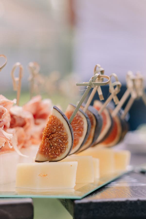 Various Tasty and Healthy Snacks at the Buffet before the Wedding Stock ...