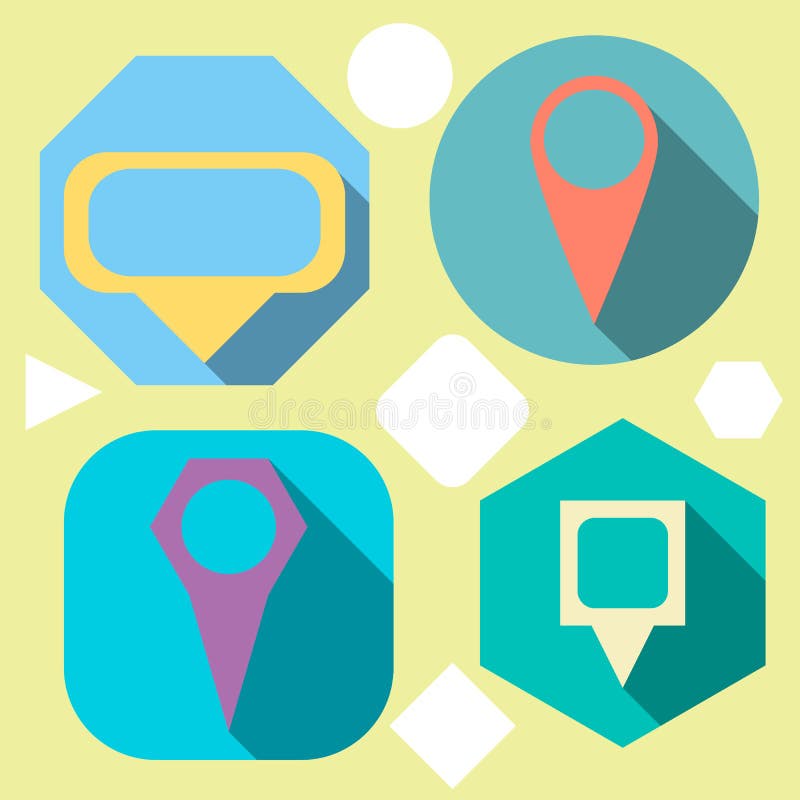 Various Templates for Gps Navigation Stock Vector - Illustration of ...