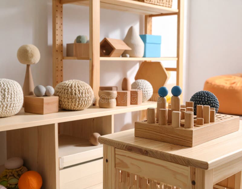 Various Textured Sensory Objects are Arranged in a Tactile Learning ...