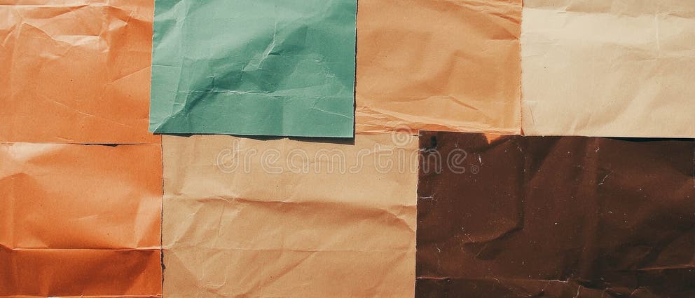 Various Textures and Colors of Kraft Paper Showcasing Diverse ...