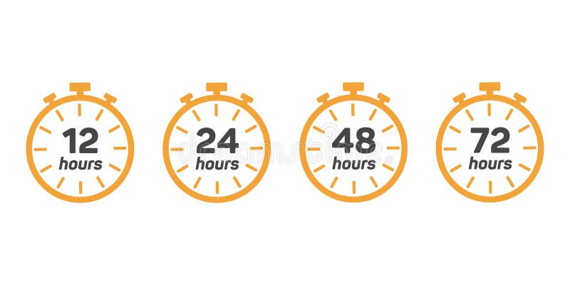 Various Time Stickers. 12, 24, 36 and 72 Hours Order Execution or ...