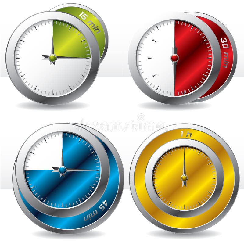 Various timers stock vector. Illustration of measure - 12079035