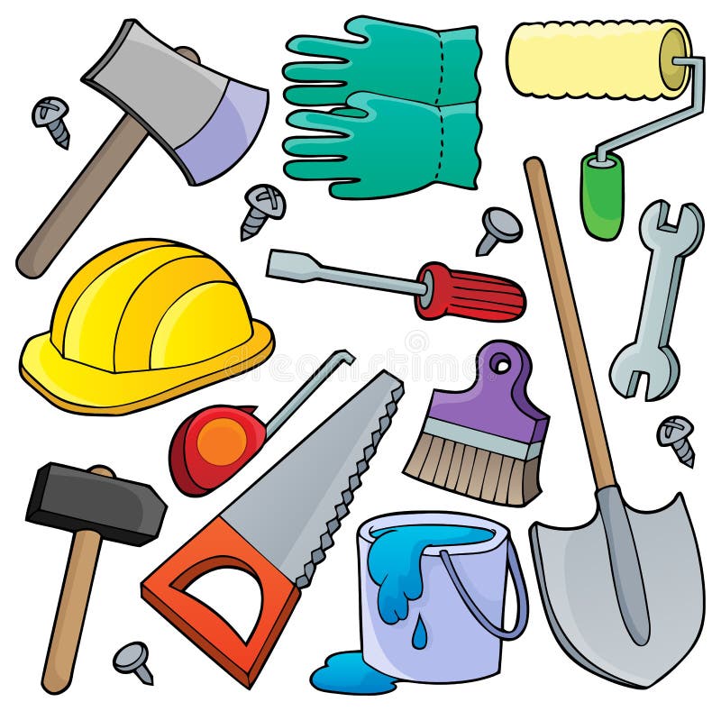 Tools Collection stock vector. Illustration of color - 27685581