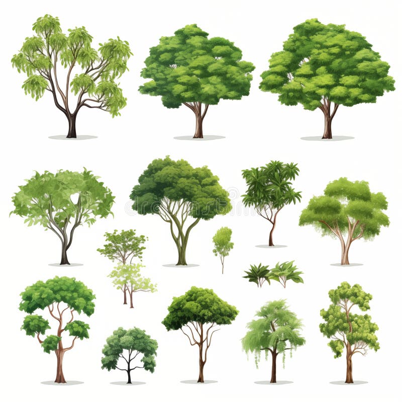 Tree illustrations stock illustration. Illustration of book - 6363315