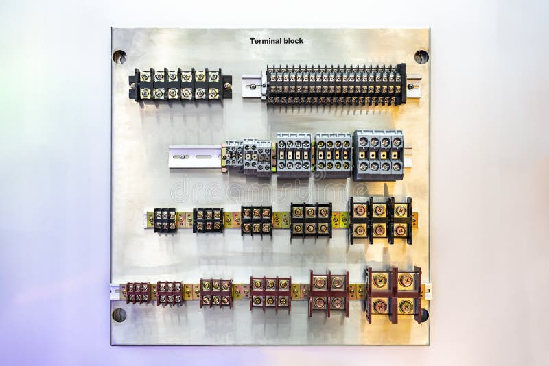 Connection of Wiring To Measuring Equipment in Electrical Panel Stock ...