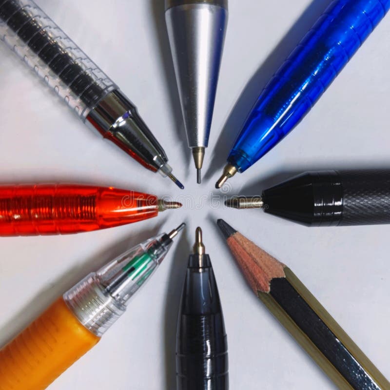 Various Type of Writing Instrument Pencil, Mechanical Pencil, Ball Pen ...