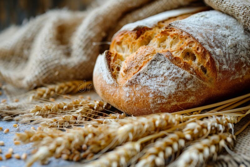 The Concept of Baking Bread. Various Breads and Wheat Varieties ...