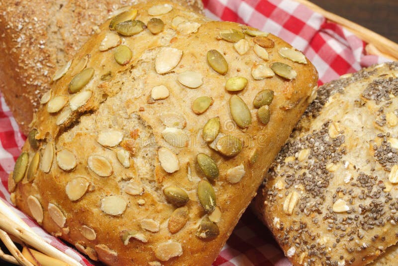 Various Types of Bread Rolls, Cakes, Bun Stock Image - Image of roll ...